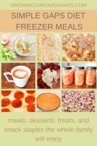 GAPS Diet Freezer Meals